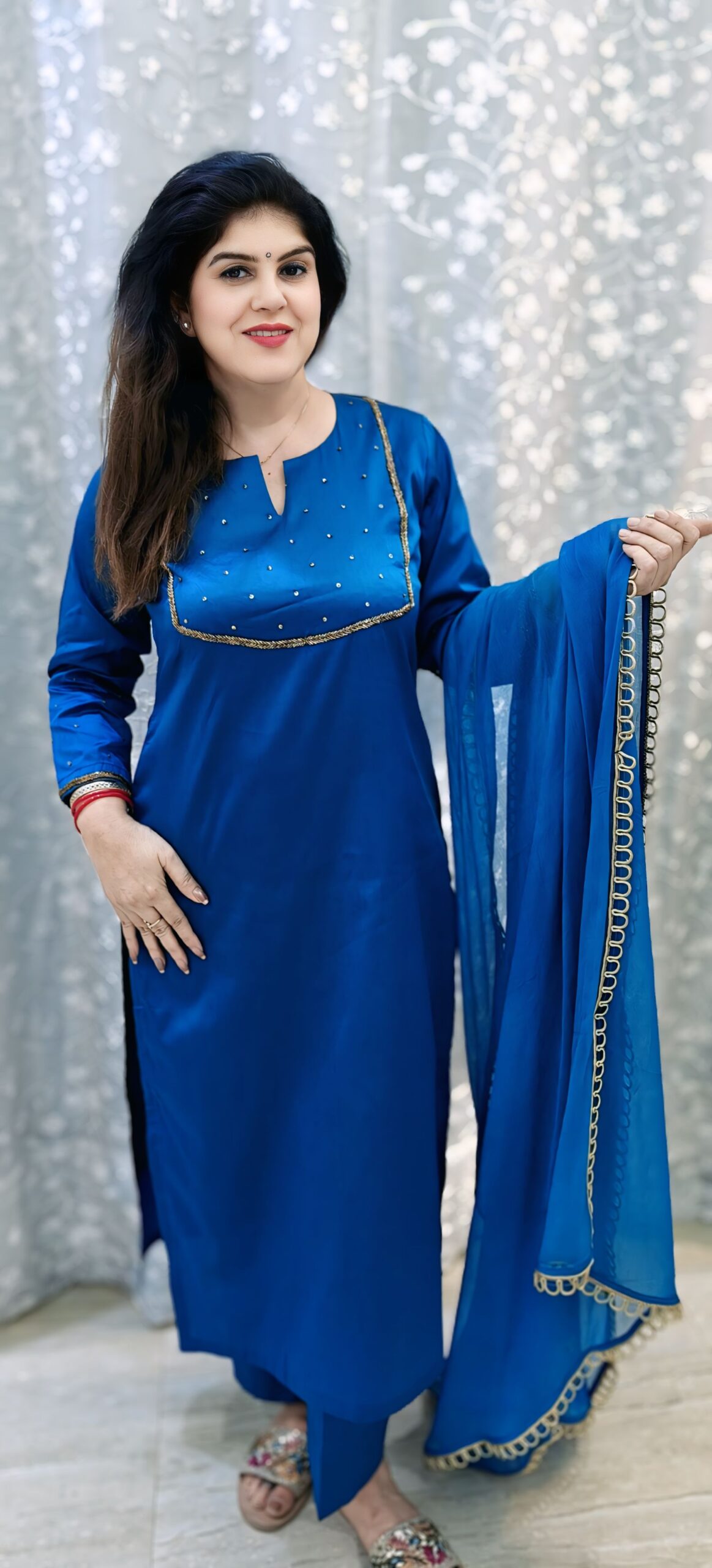 Regal Blue Elegance - Sewing shop