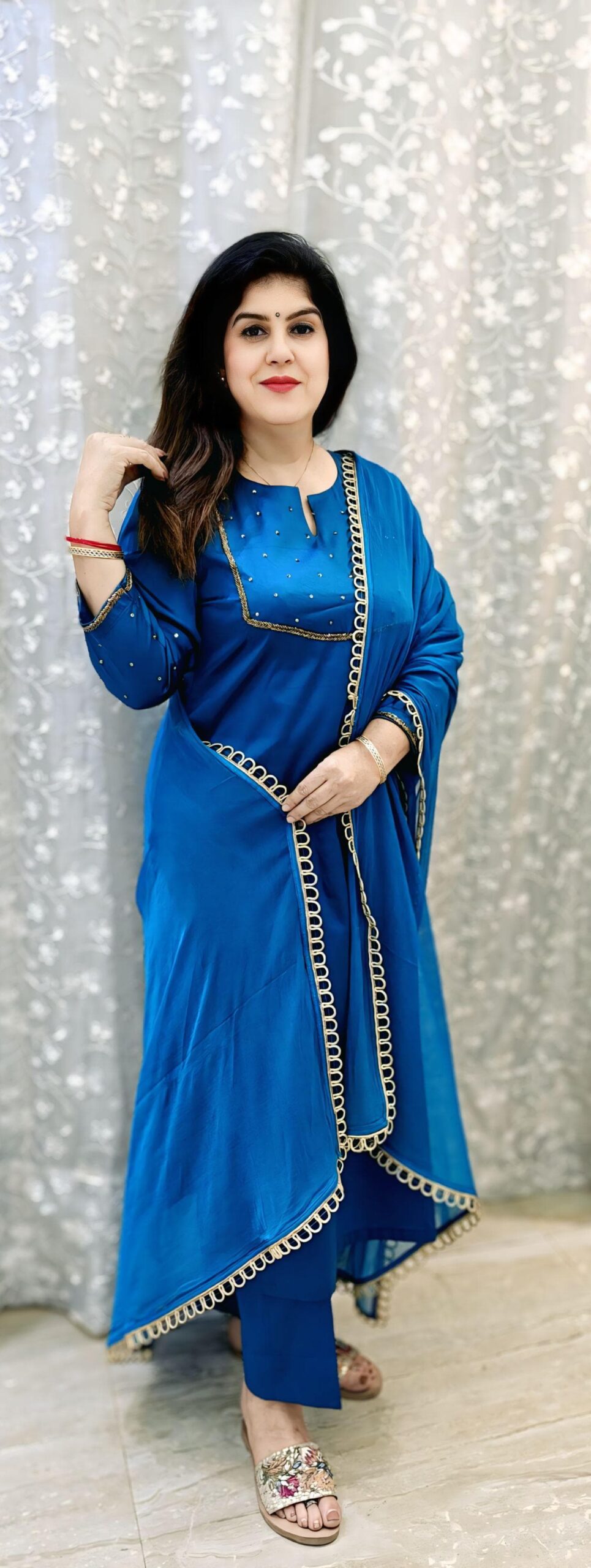 Regal Blue Elegance - Sewing shop